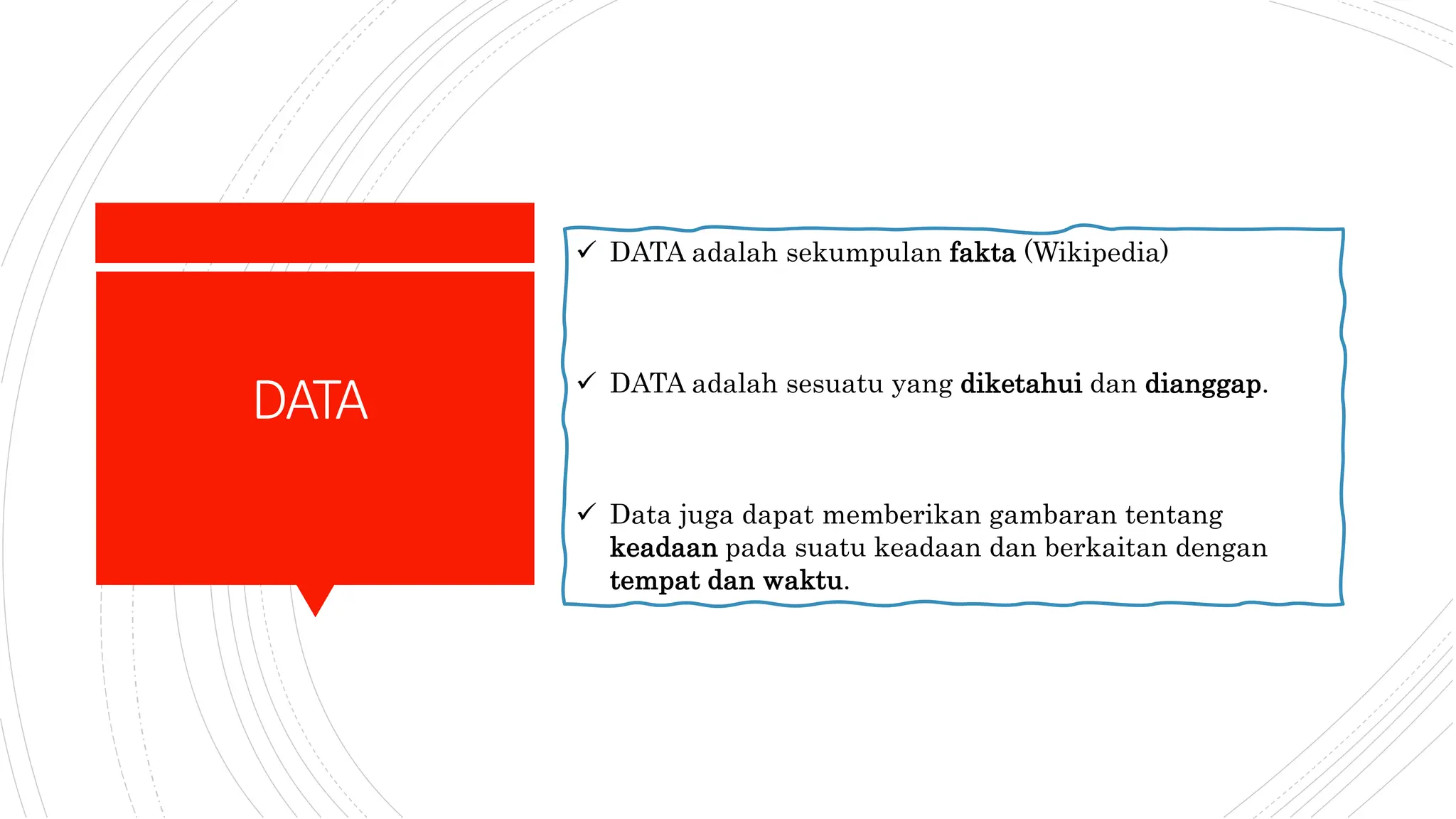 Materi 2 - Pengantar Refreshing DATA & STATISTIK | PPTX