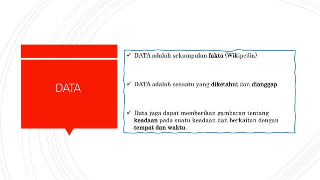 Materi 2 - Pengantar Refreshing DATA & STATISTIK | PPT