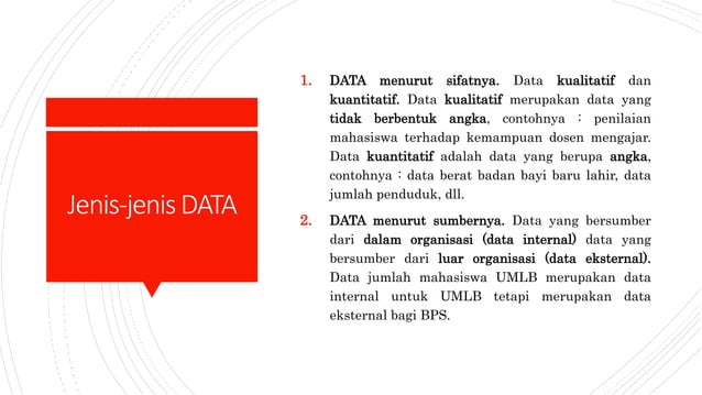 Materi 2 - Pengantar Refreshing DATA & STATISTIK | PPT