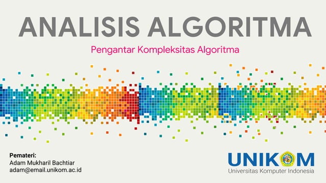 Analisis Algoritma - Pengantar Kompleksitas Algoritma | PPT