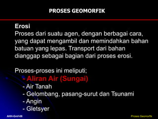 Materi 2 proses geomorfik | PDF