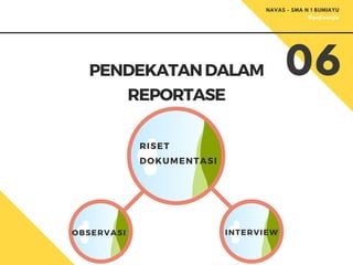 Materi 2 Jurnalistik Sekolah - Reportase | PDF