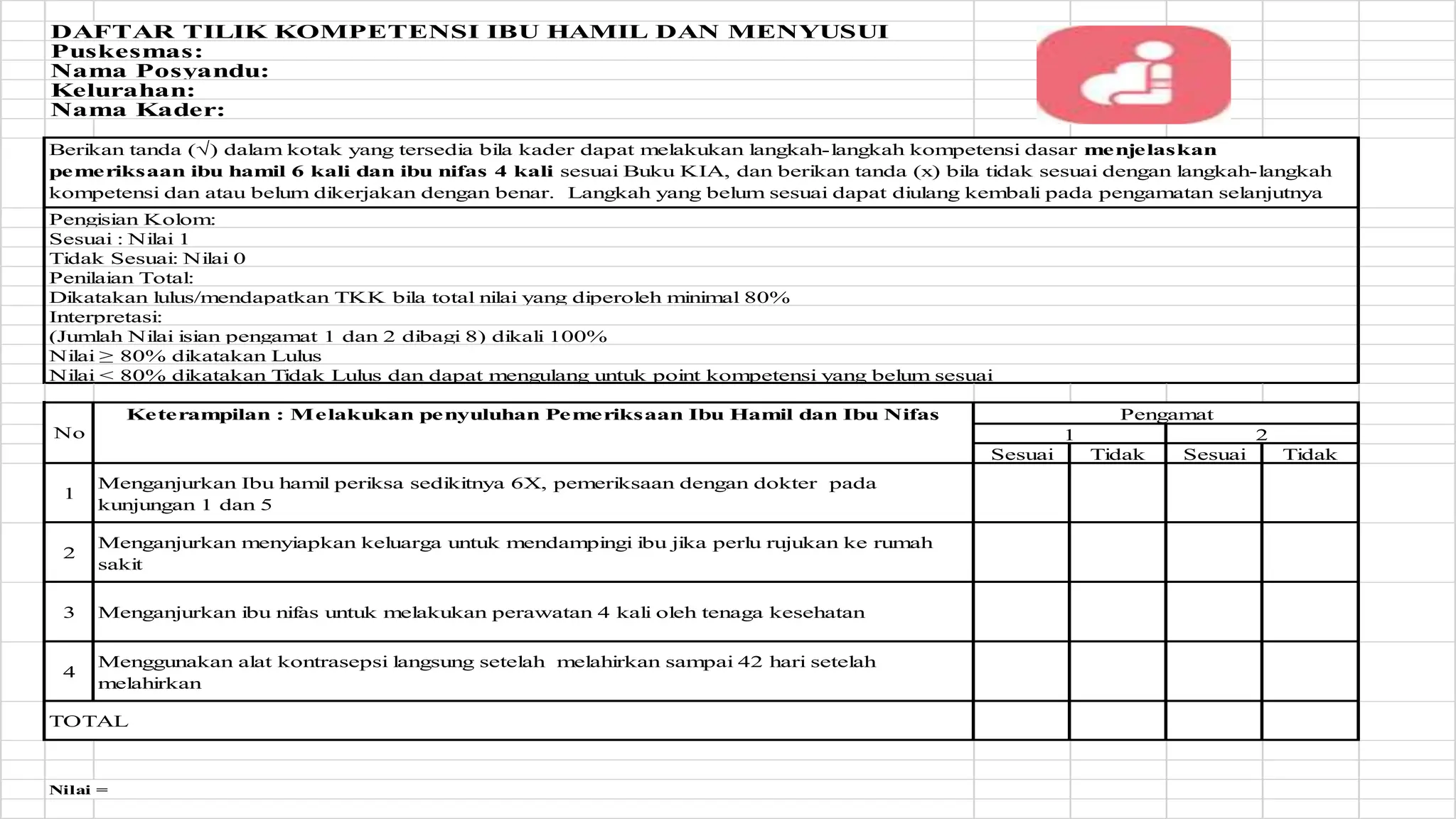 Materi Sosialisasi Kompetensi Kader Kesehatan di Puskesmas materi 25 ...
