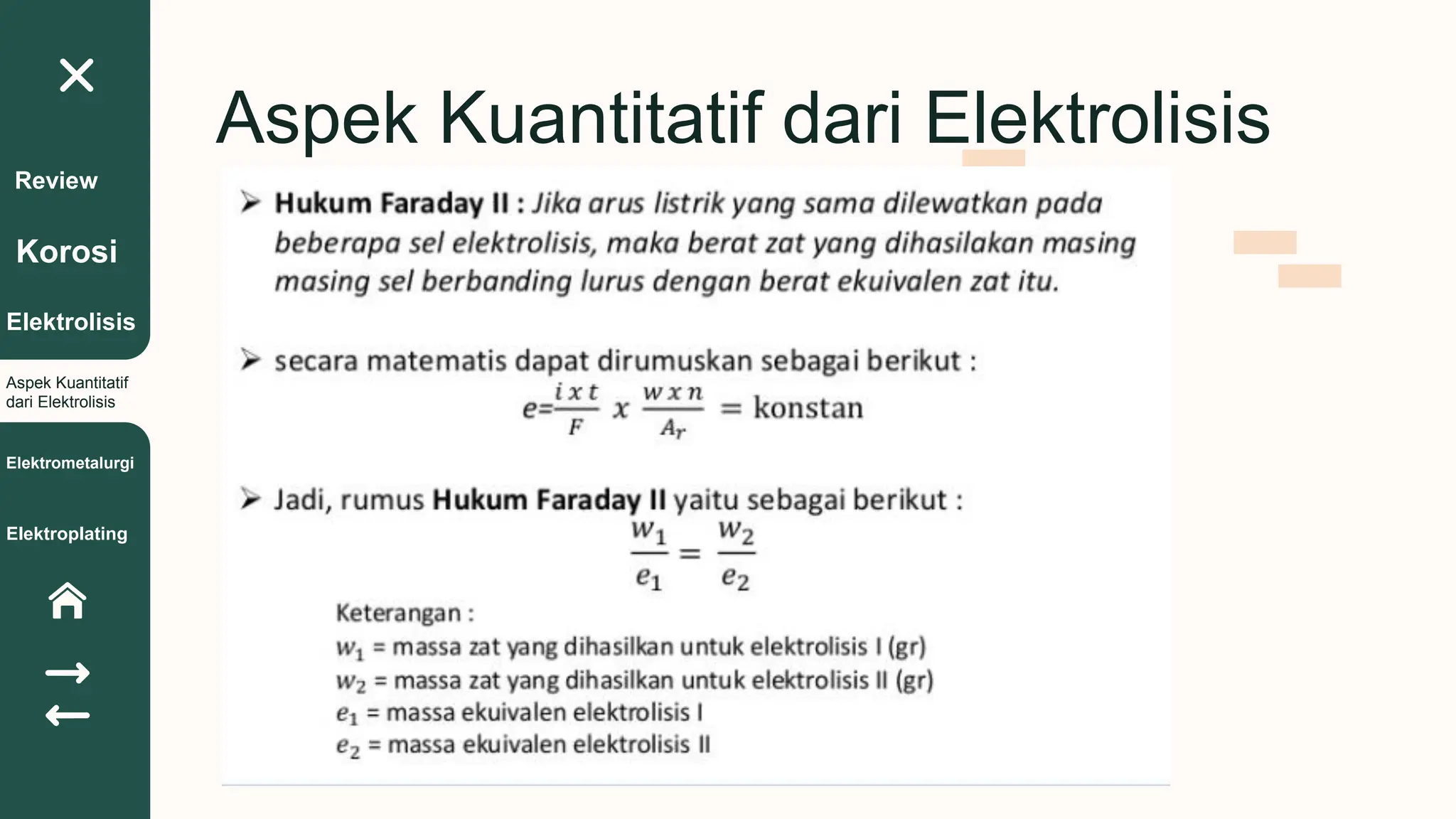 Materi 2 Elektrolisis 2023. Kimia organik | PDF