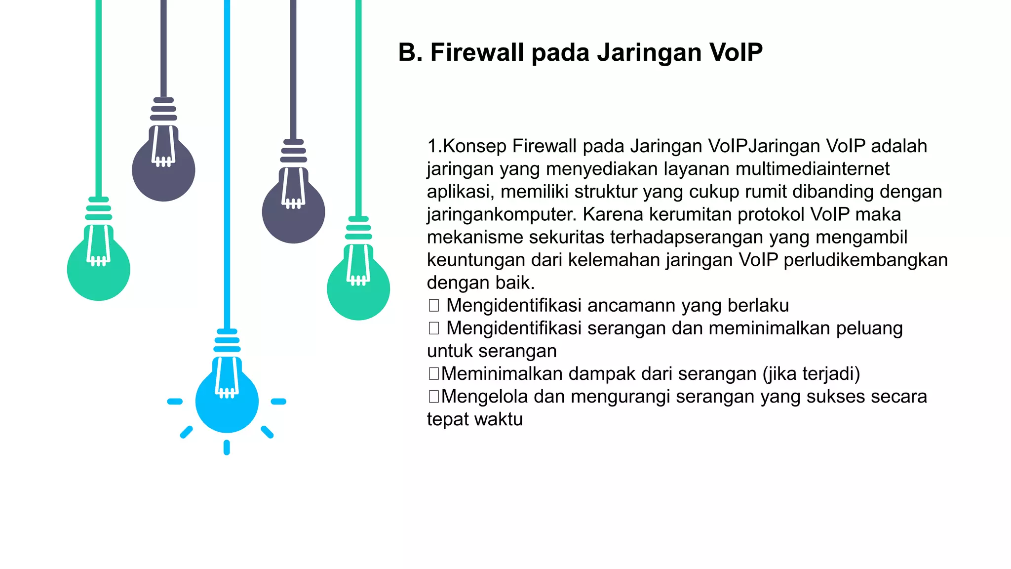 Materi 2 fungsi firewall pada jaringa n voip | PPTX
