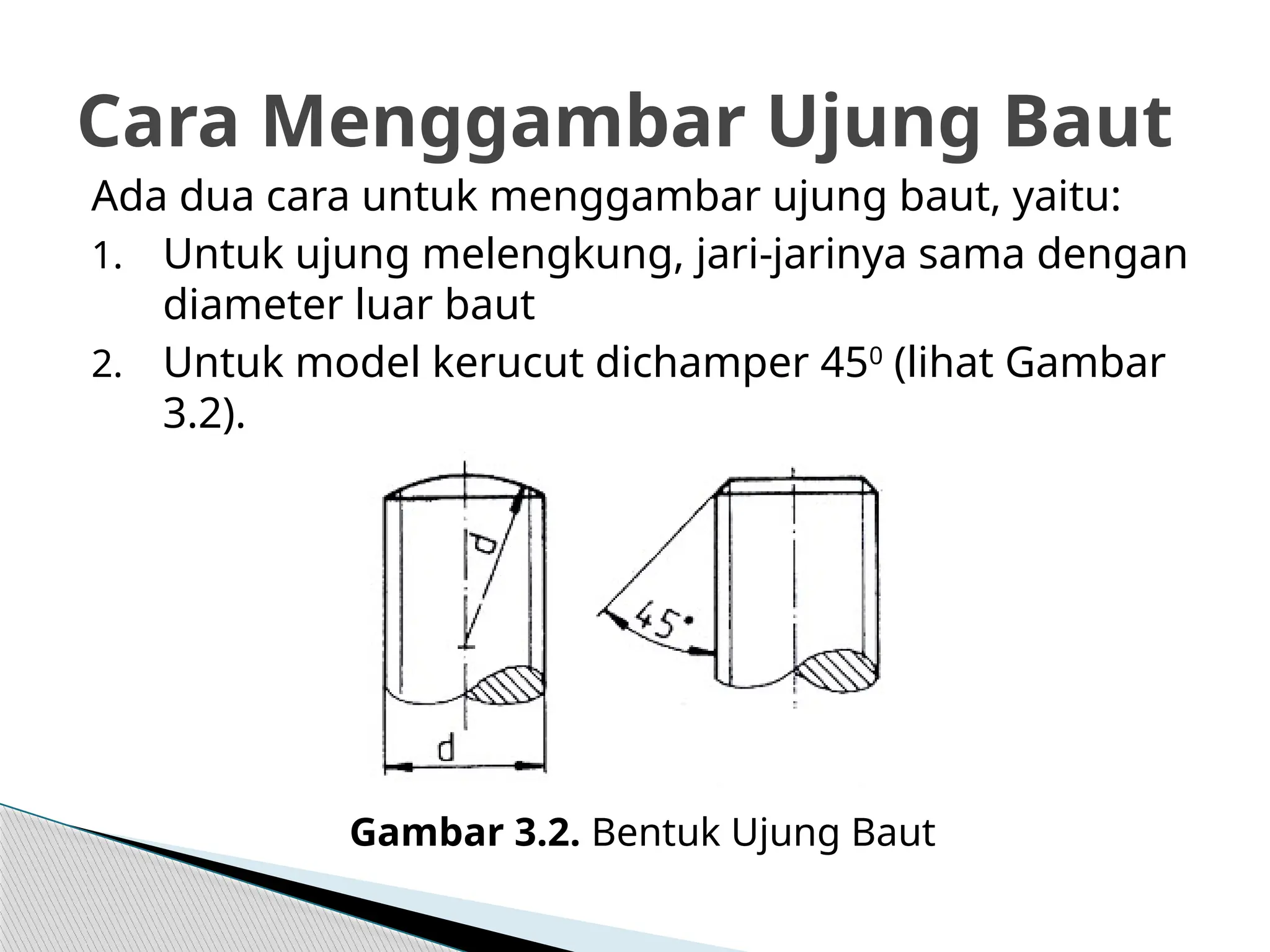MATERI 2 gambar teknik (Gambar Baut dan Mur).pptx