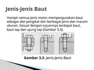 MATERI 2 gambar teknik (Gambar Baut dan Mur).pptx