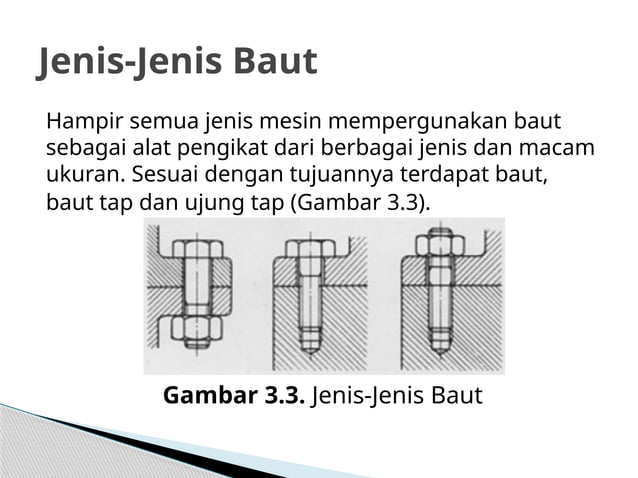 MATERI 2 gambar teknik (Gambar Baut dan Mur).pptx
