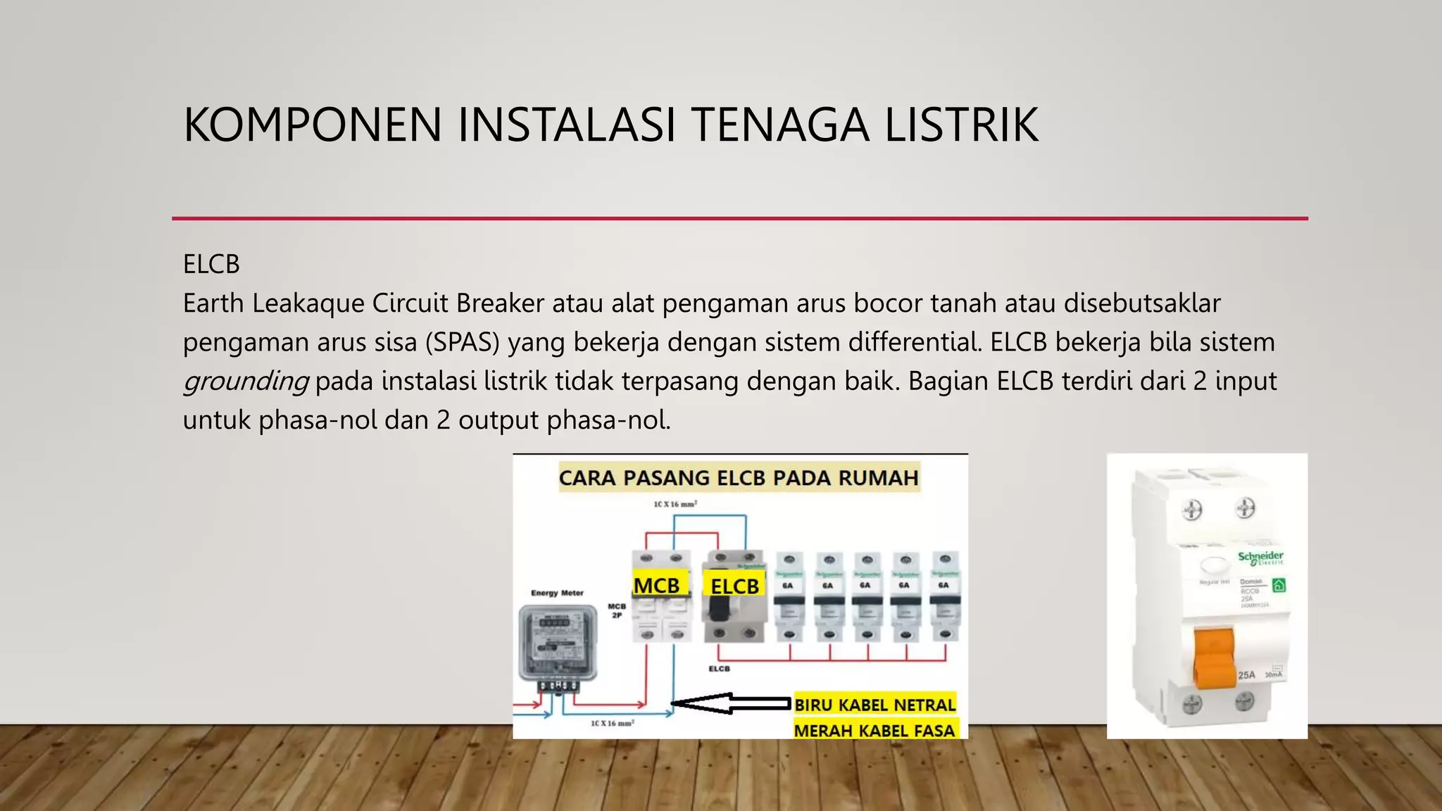 Materi 2_Komponen Instalasi Tenaga Listrik 1 Phasa.pptx