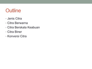 Materi 2 mengenal jenis citra | PDF