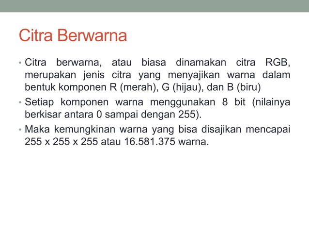 Materi 2 mengenal jenis citra | PDF