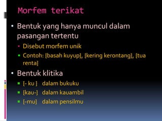 Materi 2 morfem (rev) | PPTX