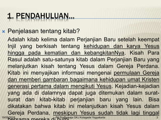 Eksposisi Kisah Para Rasul 2:1-13, 14-21 Refleksi Pentakosta & Khotbah Petrus | PPTX