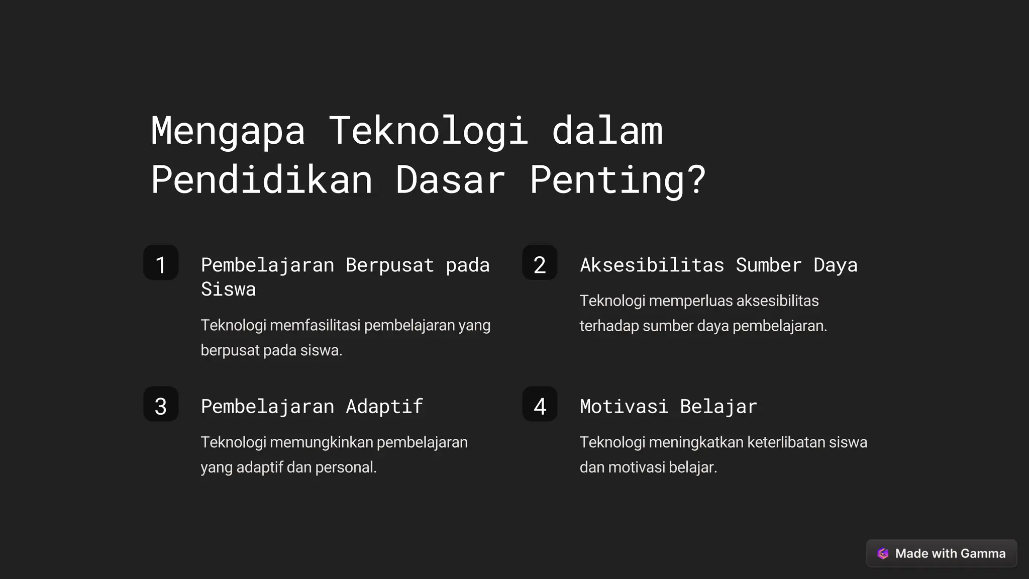 Peran "teknologi dalam pendidikan dasar" | PDF