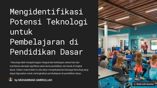 Peran "teknologi dalam pendidikan dasar" | PDF