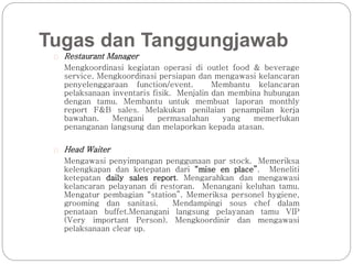 Materi 2 restaurant | PPTX