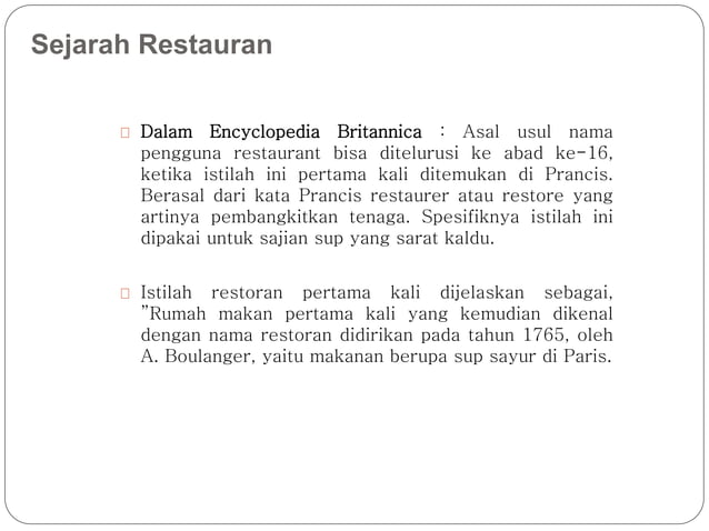 Materi 2 restaurant | PPTX