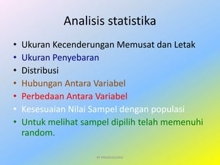Materi 2 statistika dasar | PPTX