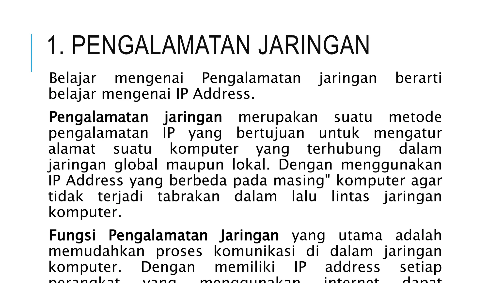 Materi 3. PENGALAMATAN JARINGAN cidr DAN vlsm.pptx