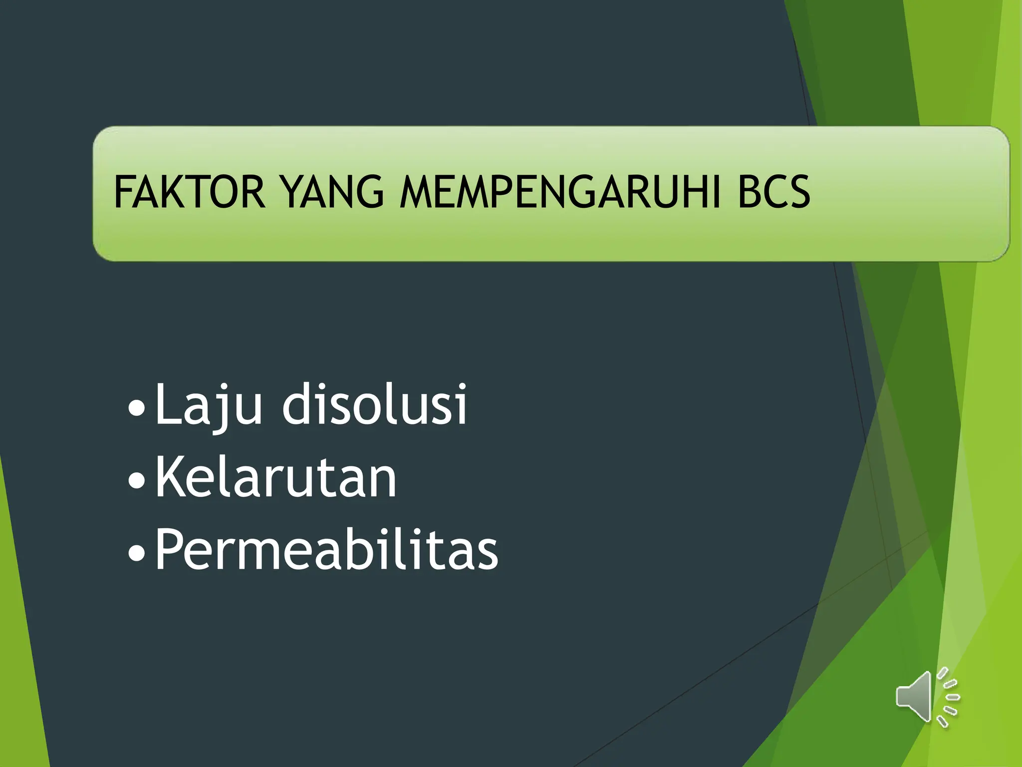MATERI 3. Sistem Klasifikasi Biofarmasetika (BCS).ppt