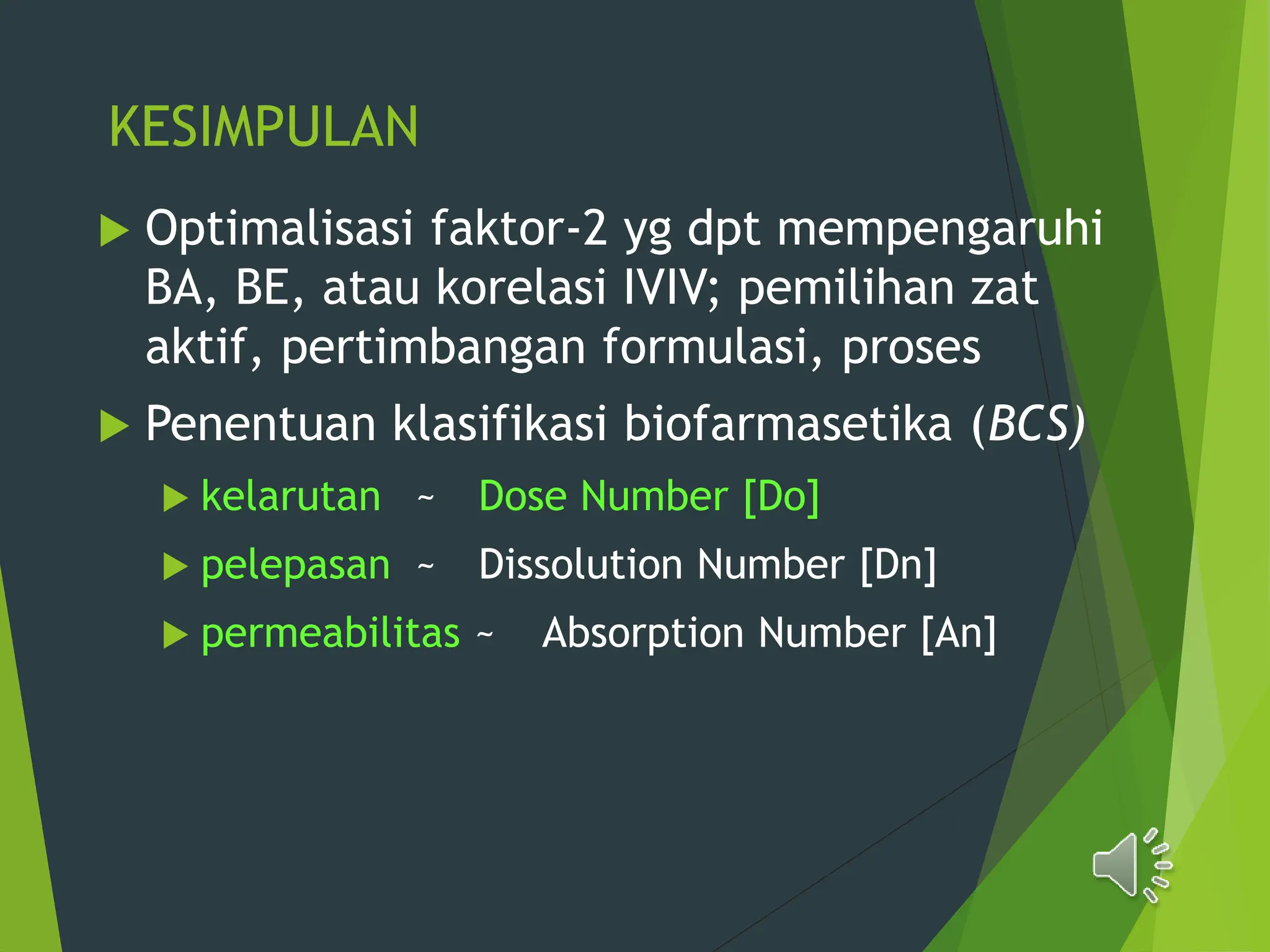 MATERI 3. Sistem Klasifikasi Biofarmasetika (BCS).ppt