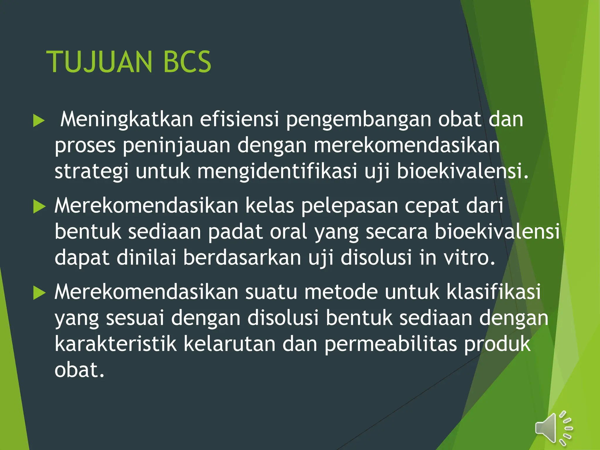 MATERI 3. Sistem Klasifikasi Biofarmasetika (BCS).ppt
