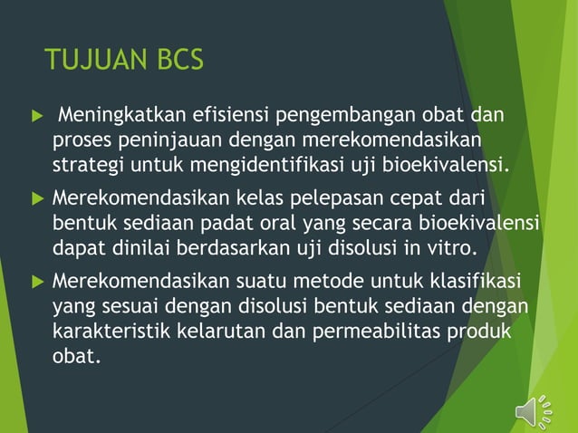 MATERI 3. Sistem Klasifikasi Biofarmasetika (BCS).ppt