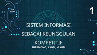 Materi 3. Sistem Informasi Sebagai Keunggulan Kompetitif | PPT