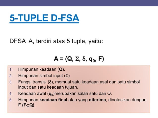 Materi 3 Finite State Automata | PPTX