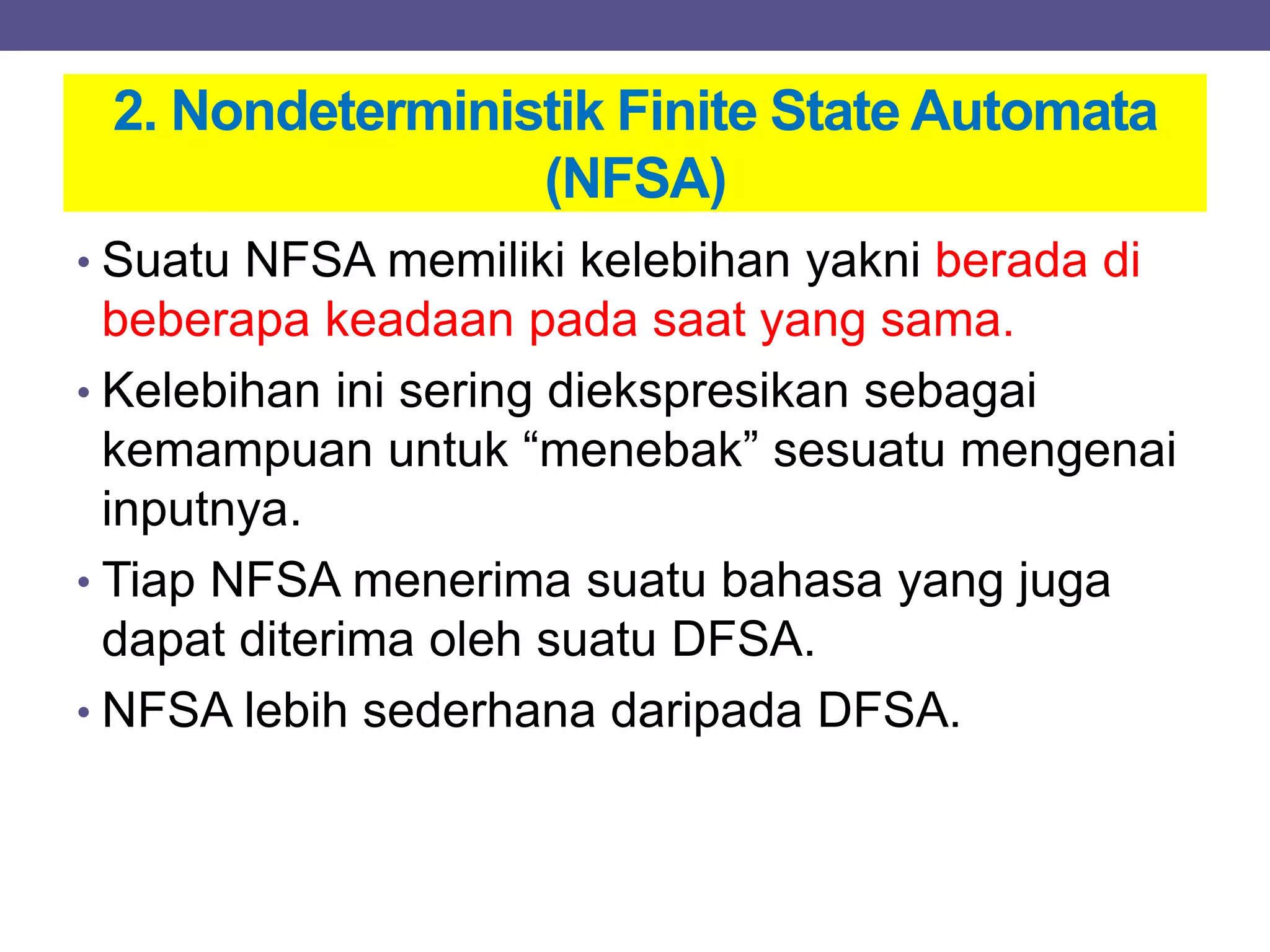 Materi 3 Finite State Automata Ppt