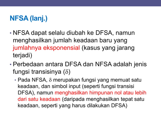 Materi 3 Finite State Automata | PPTX
