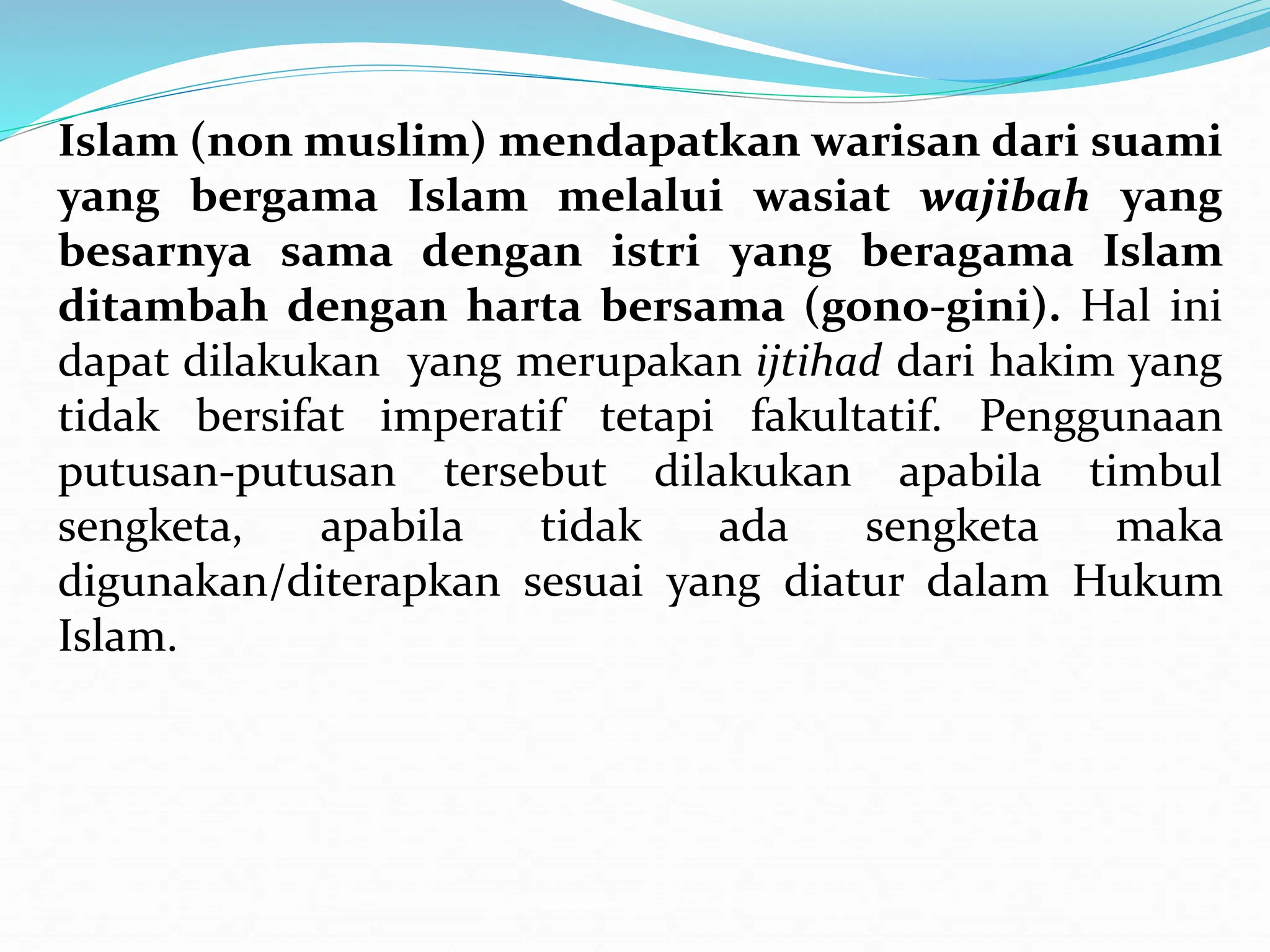 MATERI 3 - HK WARIS ISLAM (2).ppt Silahkan dibaca | PPT