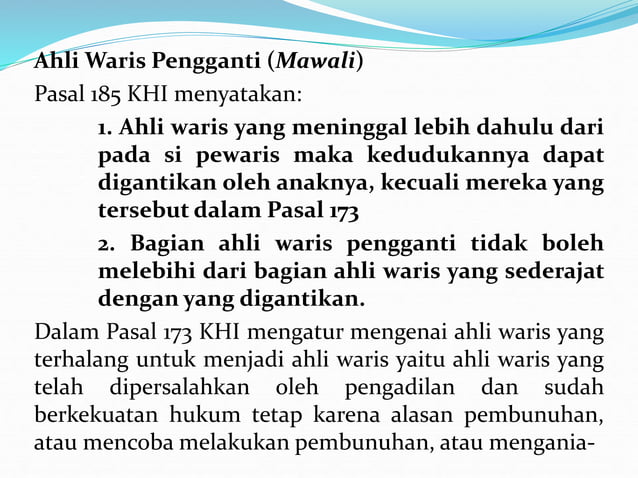 MATERI 3 - HK WARIS ISLAM (2).ppt Silahkan dibaca | PPT