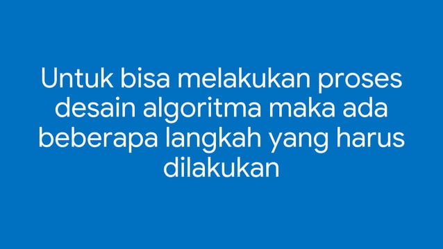 Analisis Algoritma - Langkah Desain Algoritma | PPT