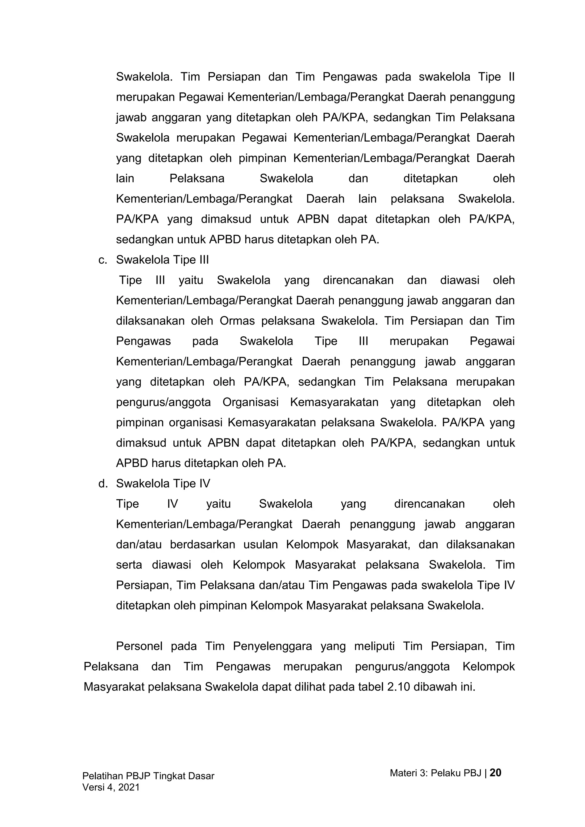 Materi 3 pelaku pbj- versi 4 | PDF