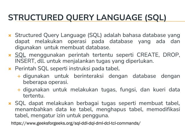 Materi 3 Penjelasan tentang SQL DDL dan DML | PDF