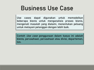 materi usecase diagram busienes actor ss | PDF