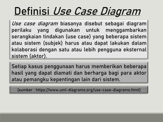 Materi 3 Usecase Diagram businues actorr | PDF
