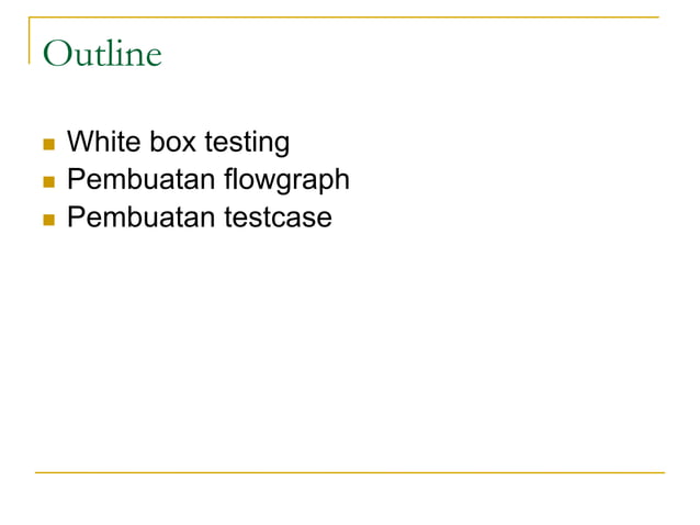 whitebox testing | PDF