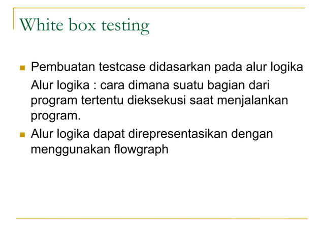 whitebox testing | PDF