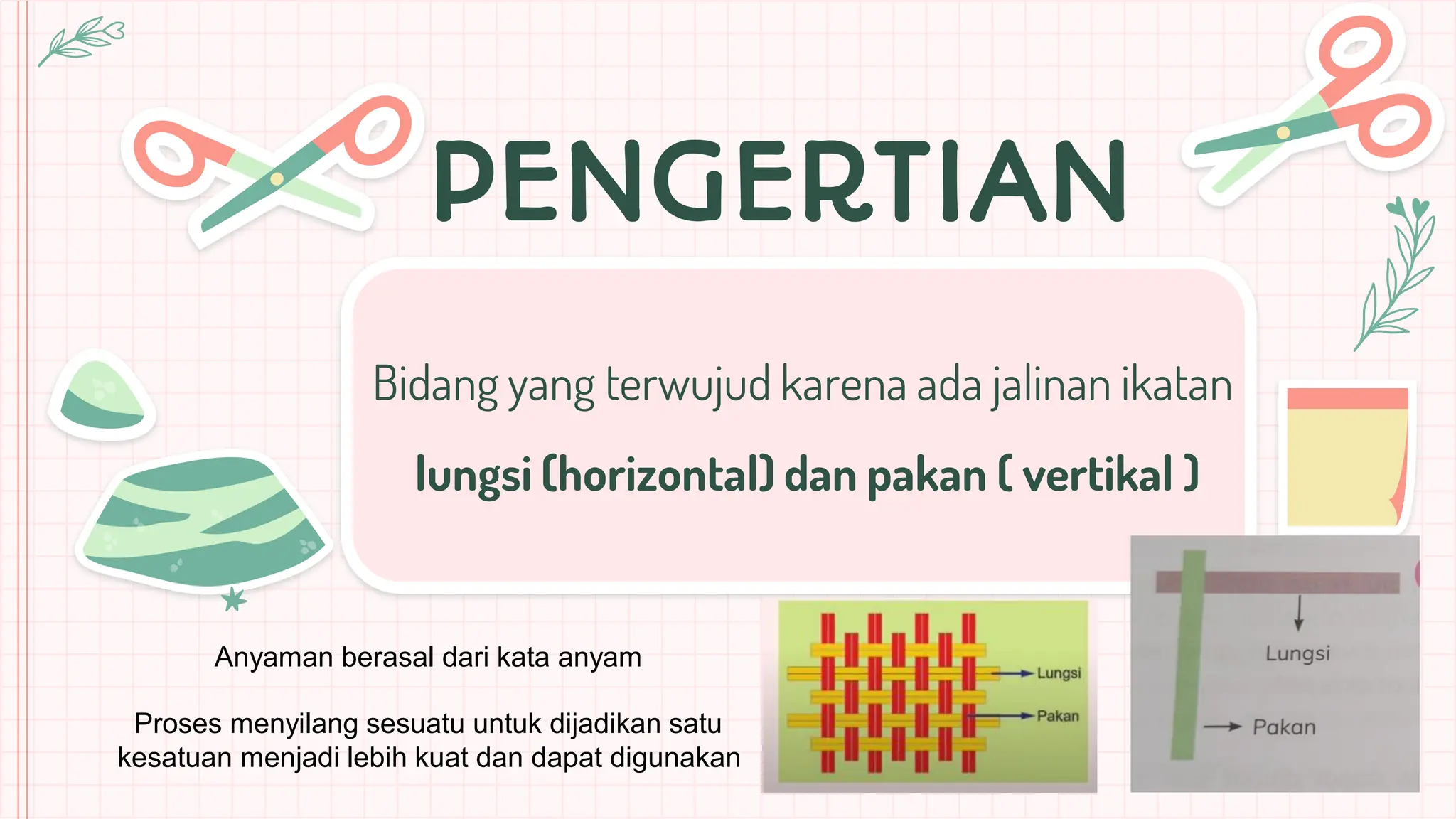 Anyaman kelas 5 TAHUN 2024 KERAJINAN ANYAMAN | PDF