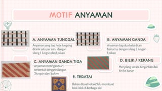 Anyaman kelas 5 TAHUN 2024 KERAJINAN ANYAMAN | PDF