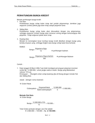 Materi 3b bunga kredit | PDF