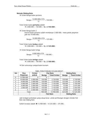 Materi 3b bunga kredit | PDF