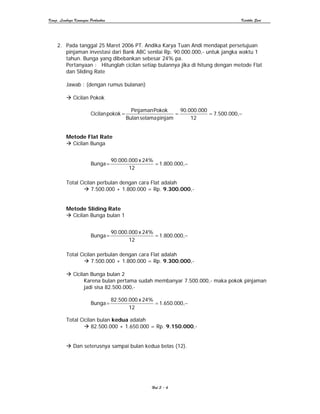 Materi 3b bunga kredit | PDF