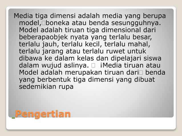 Materi 3 dimensi | PPTX