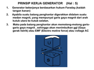 Materi 3 Generator Sinkron pada pembangkit Listrik | PPT