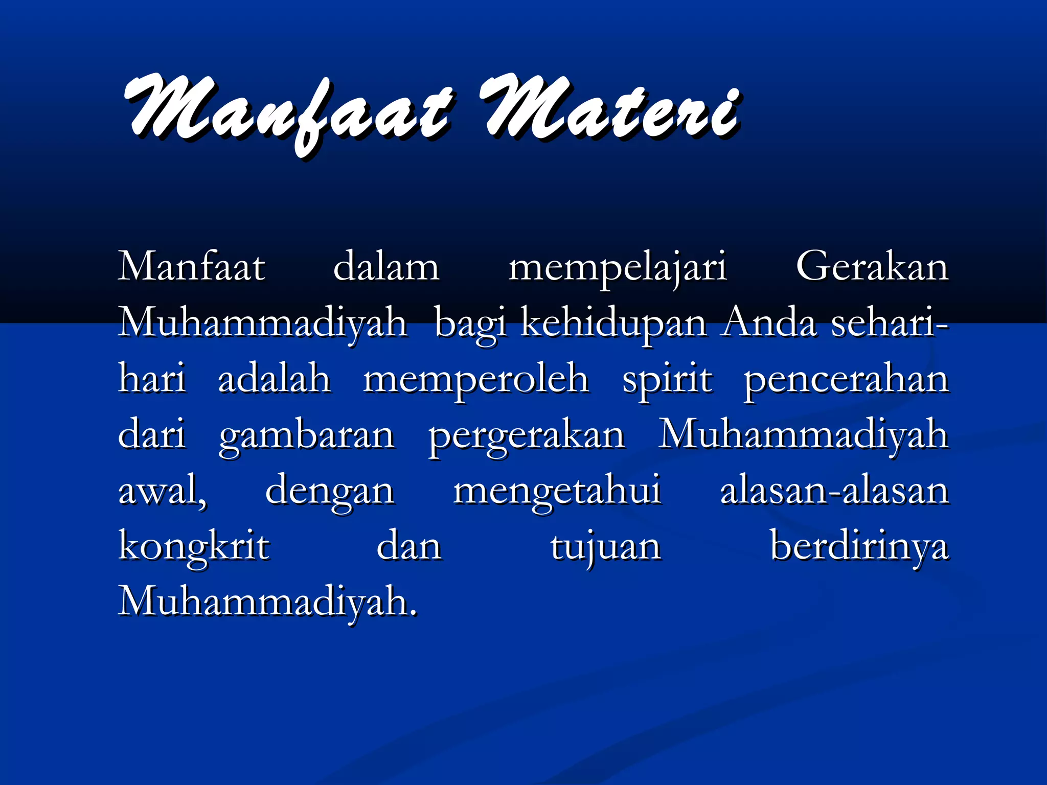 Gerakan Muhammadiyah | PPT