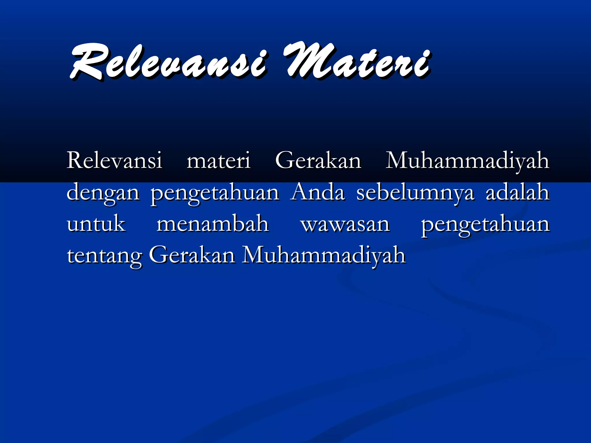 Gerakan Muhammadiyah | PPT
