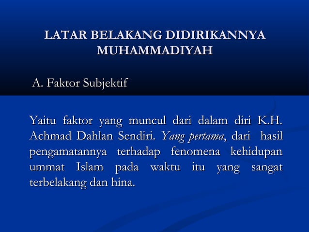 Gerakan Muhammadiyah | PPT